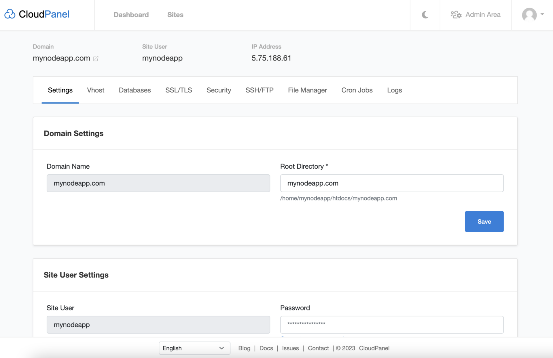 CloudPanel : une interface de gestion de serveur web gratuit
