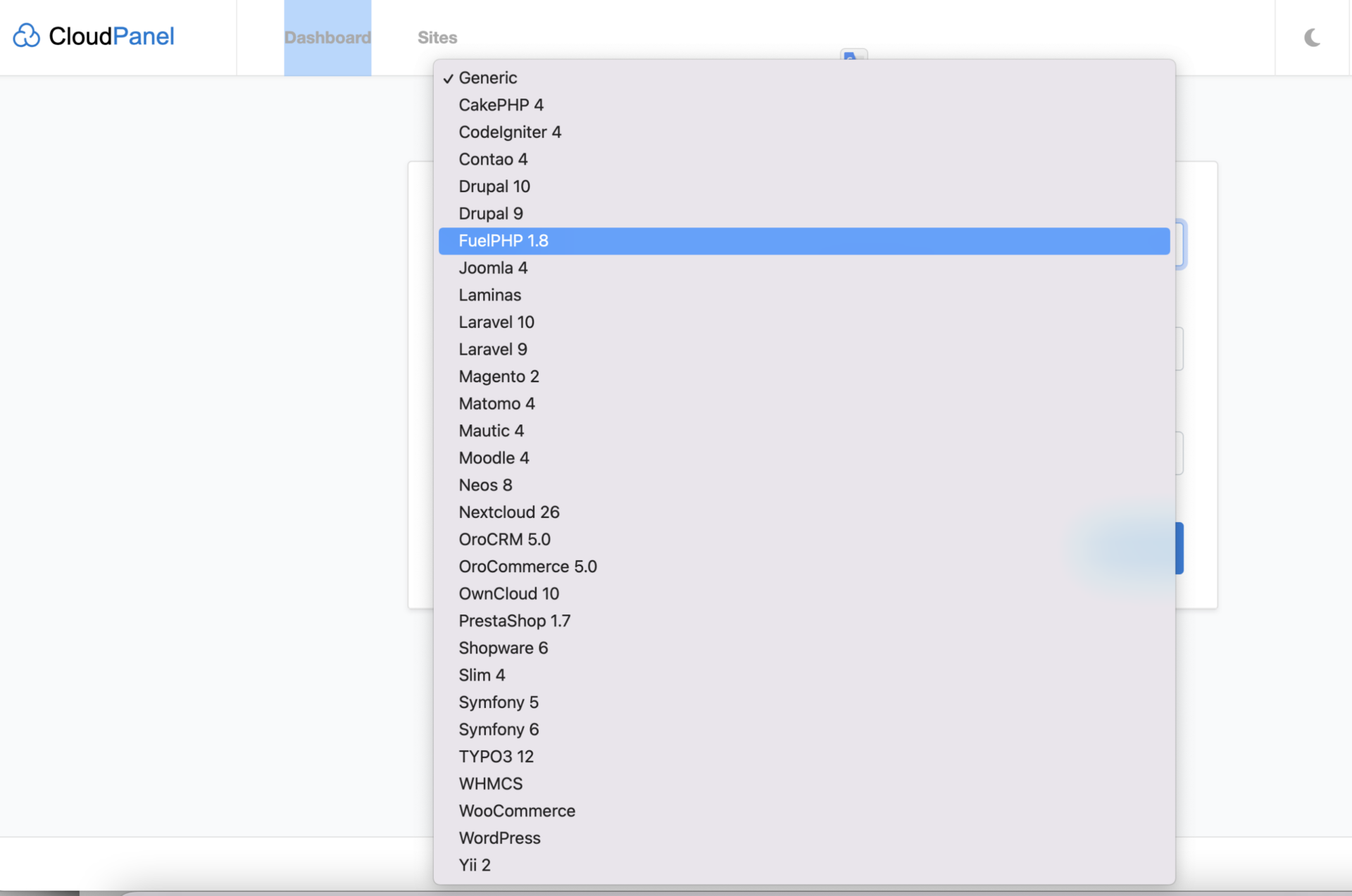 CloudPanel : une interface de gestion de serveur web gratuit