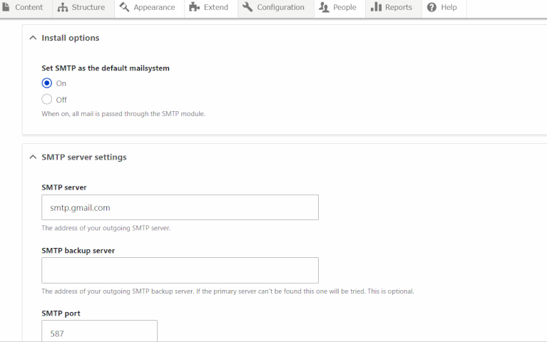 Drupal 10 : Configuration du Module SMTP avec un Compte Gmail - Applize